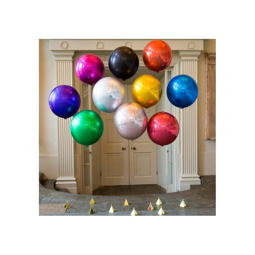 ballons aluminium mylar orbz sphère